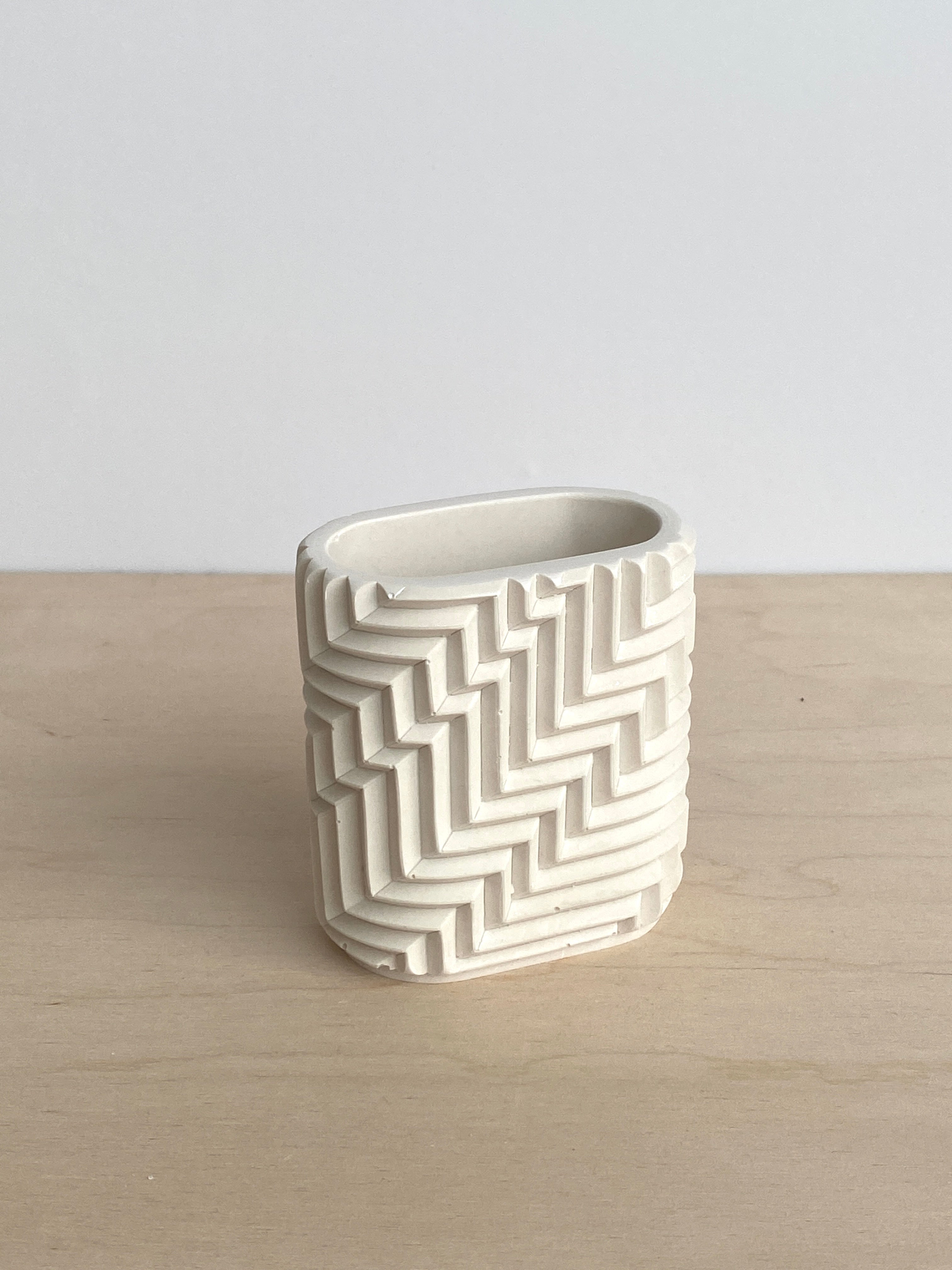Herringbone Pen Pot no.3 – Phil Cuttance